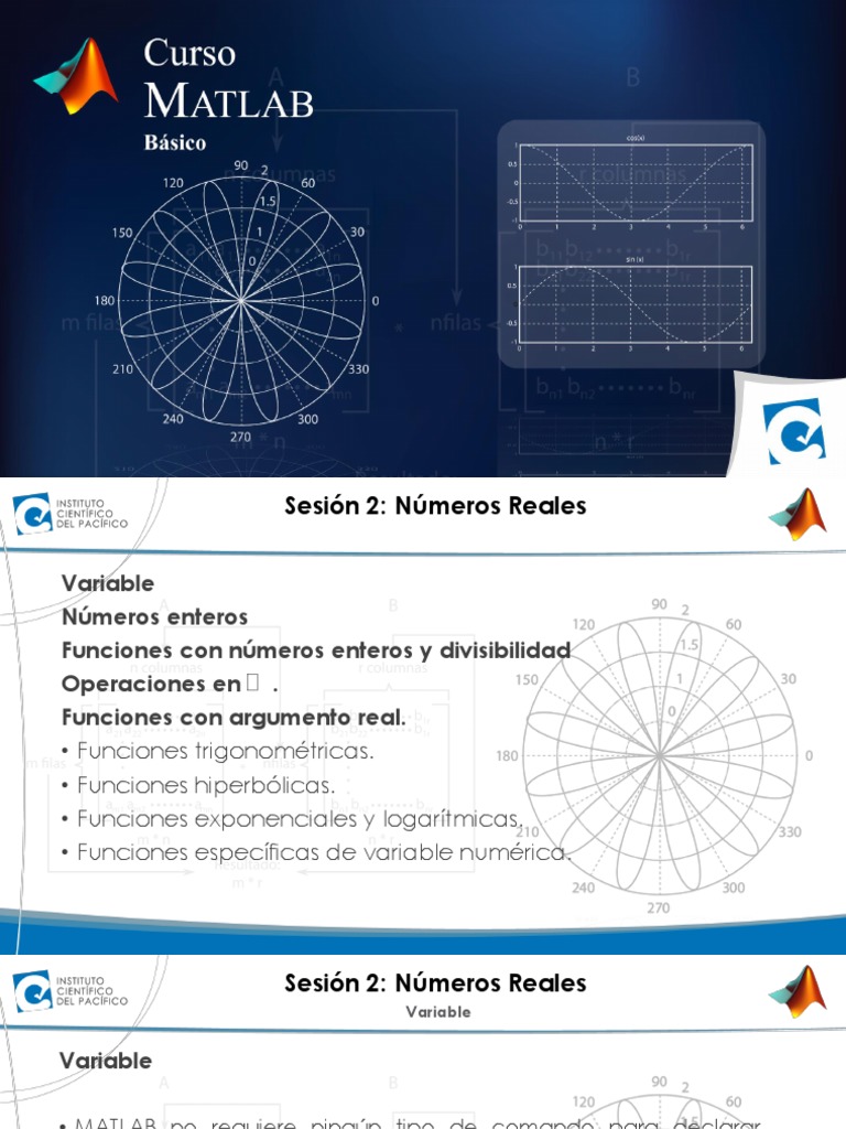 Matlab - Mod I - Sesion 2 - Números Reales-Presentación | PDF | Número racional | División ...