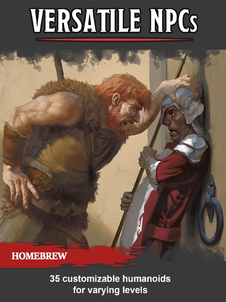 Versatile NPCs PDF | PDF | Fantasy Games | Dungeons & Dragons