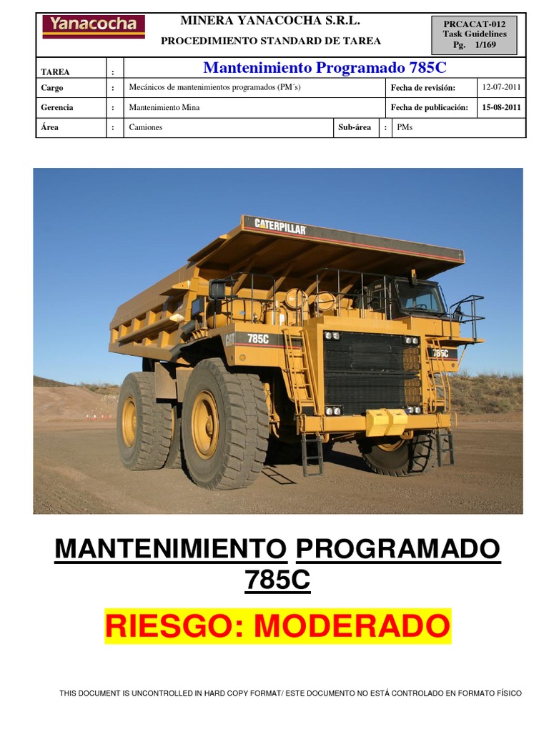 PST 785C | PDF | Ingeniería mecánica | Vehículos