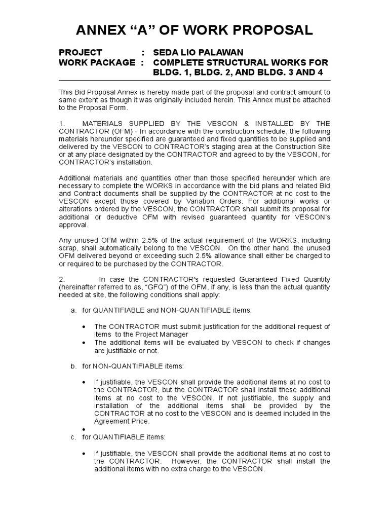 Annex A | PDF | Business