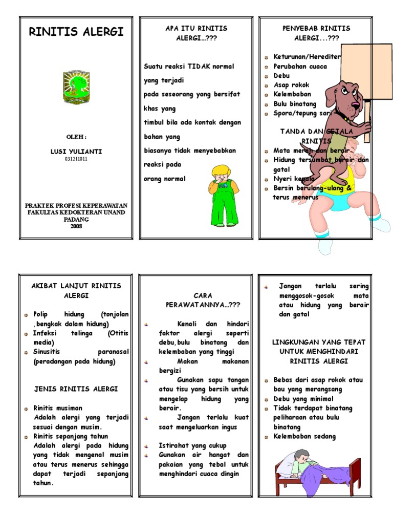 Leaflet Rinitis Alergi | PDF