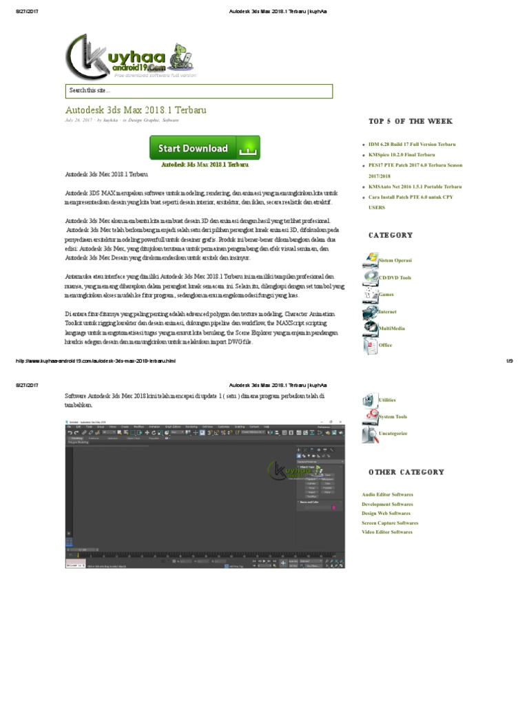 Autodesk 3ds Max 2018 | PDF
