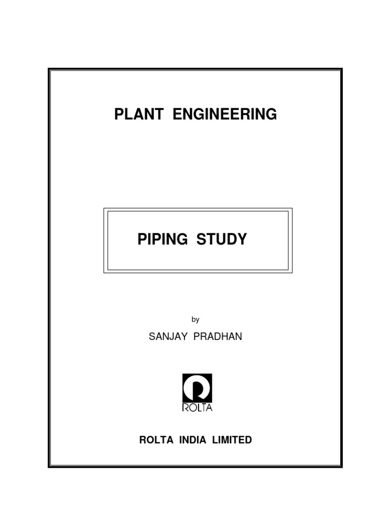 Piping Study Material - Rolta | PDF | Pipe (Fluid Conveyance) | Specification (Technical Standard)