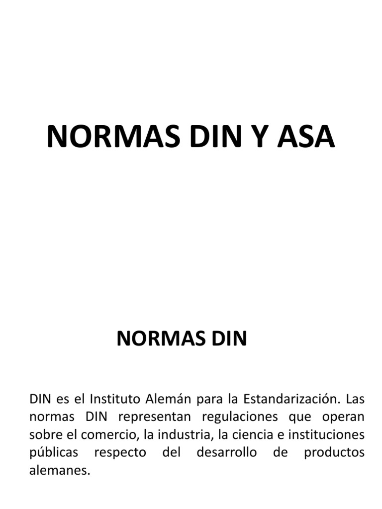 Normas Din y Asa | PDF | Dibujo | Dibujo técnico