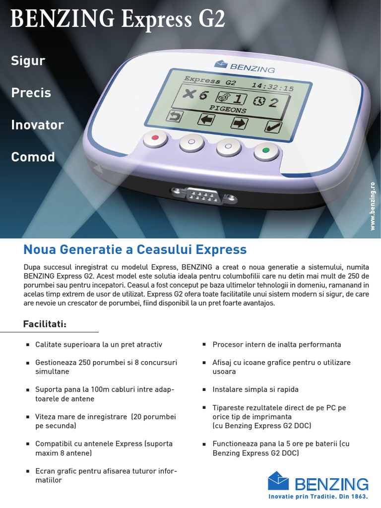 BENZING Express G2 PDF | PDF