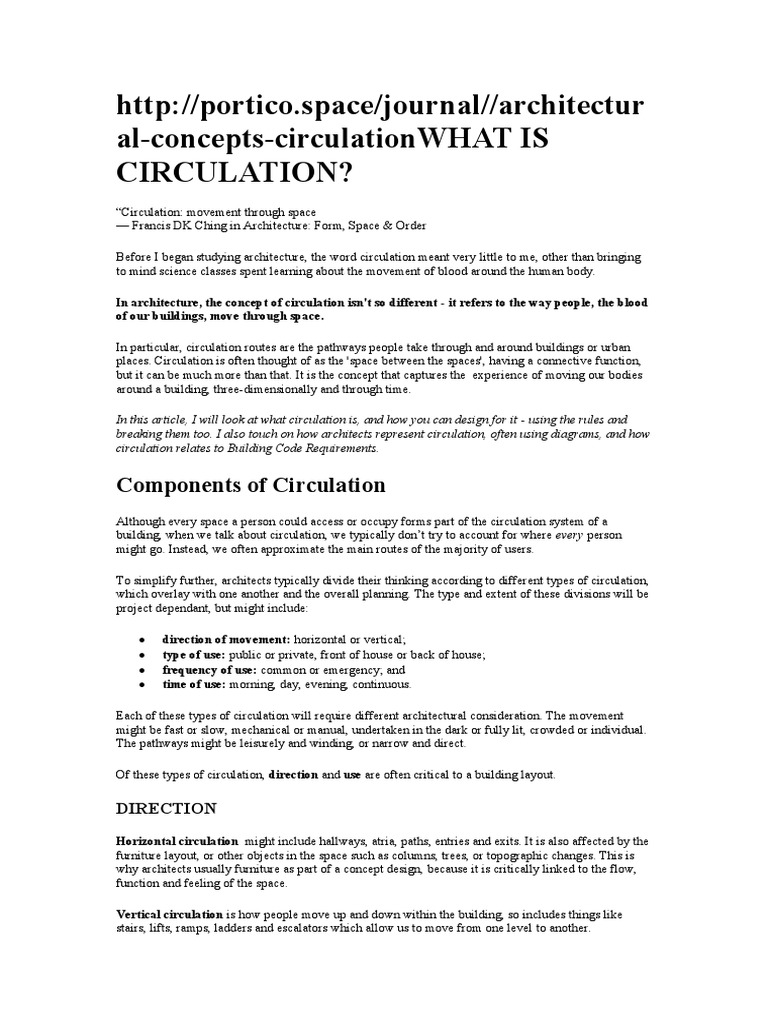 Circulation | PDF | Stairs | Architect