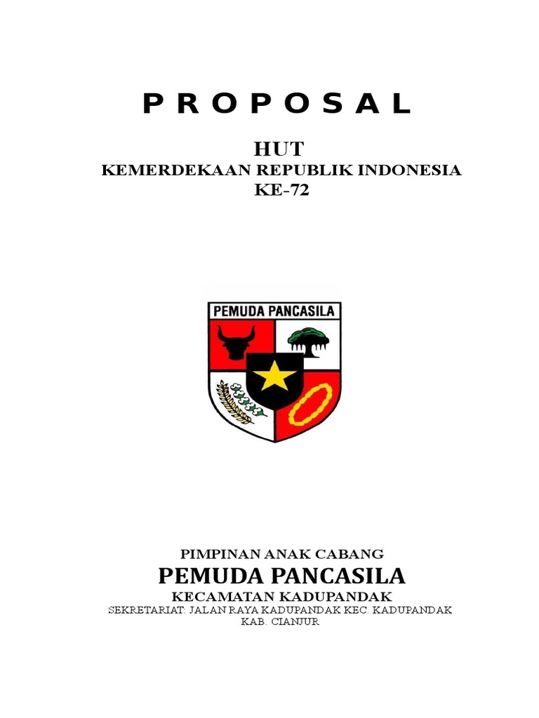 Jilid Proposal Pemuda Pancasila | PDF