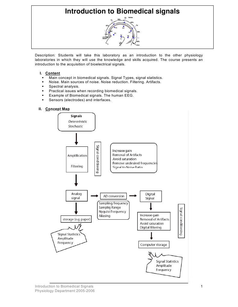 Intro To Bio Medical Signals | PDF | Technology & Engineering