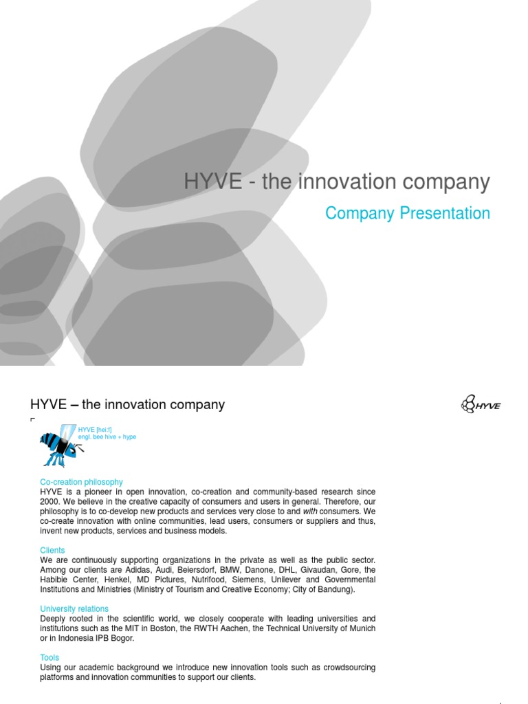 Hyve Intro 2017 | PDF | Innovation | Indonesia