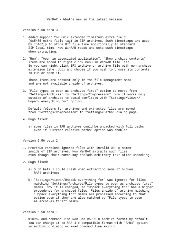 Whats New | PDF | Zip (File Format) | Command Line Interface