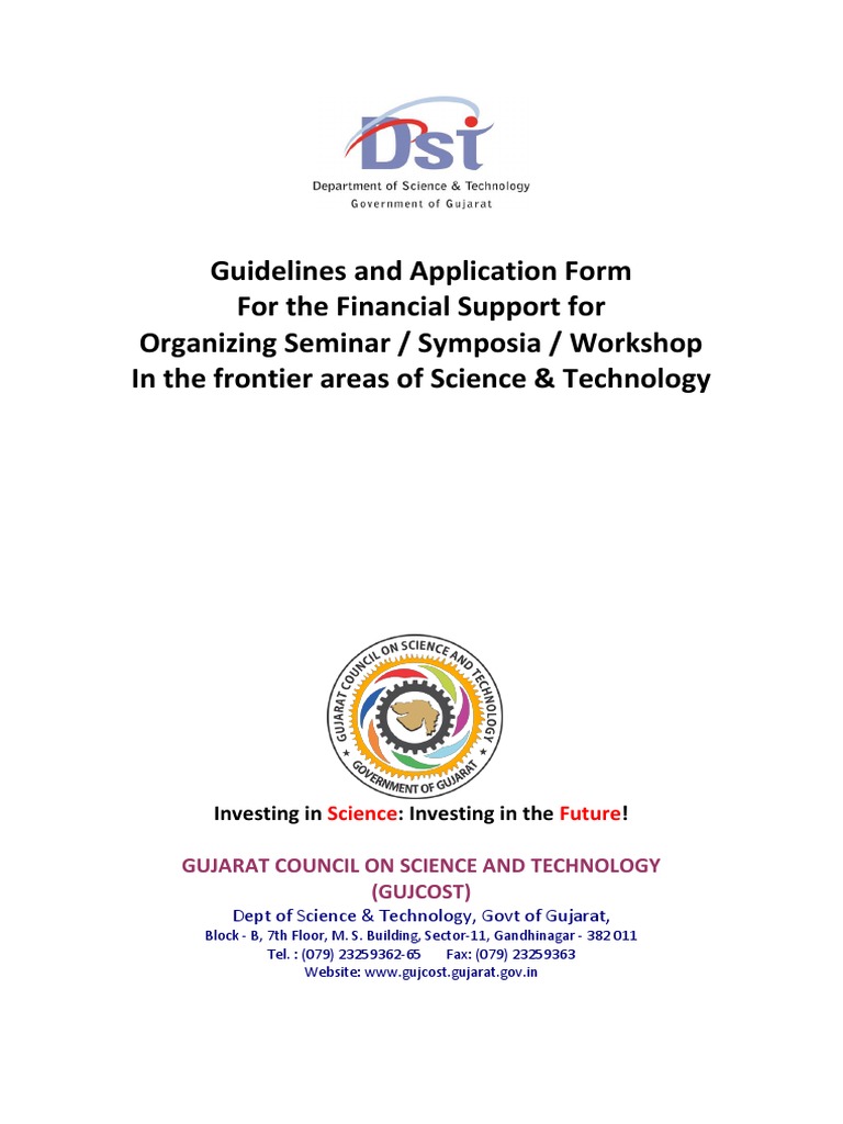 Guidelines and Application Form For Science and Technology | PDF ...