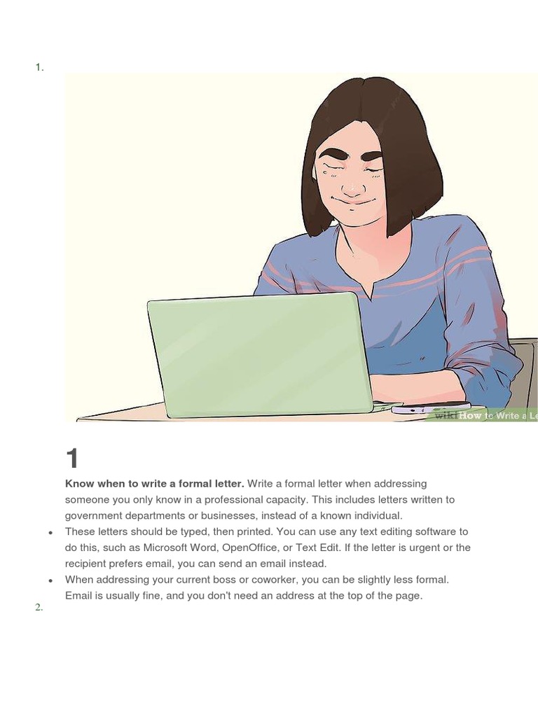 How To Write A Letter | Pdf | Writing | Written Communication