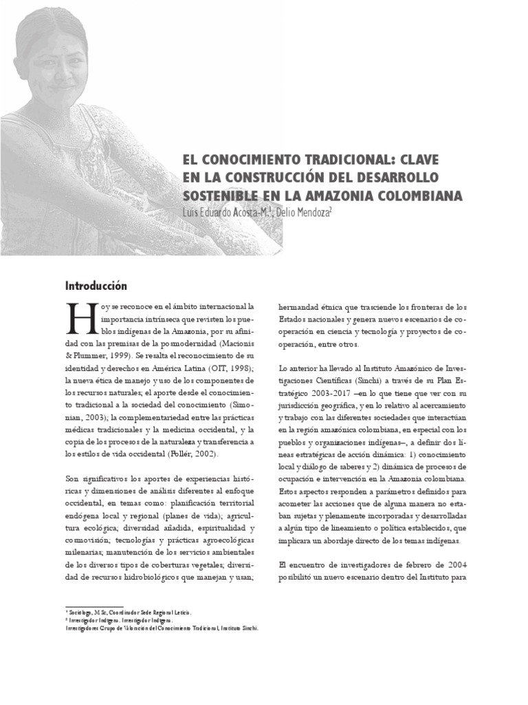 6 Conocimiento Tradicional Clave en La Contruccin Del Desarrollo ...