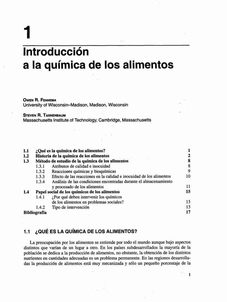Quimica de Los Alimentos Fennema | PDF