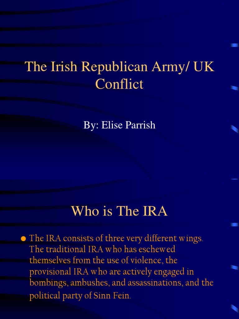 Ira Uk Conflict | PDF | Provisional Irish Republican Army | Northern ...