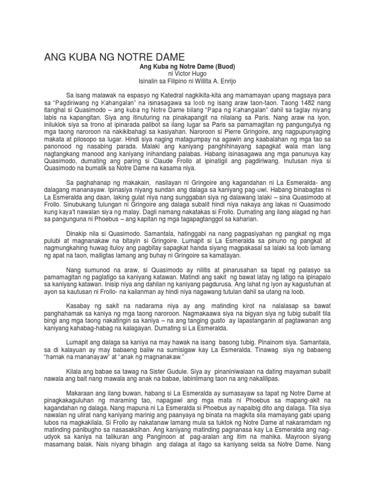 Ang Kuba NG Notre Dame | PDF