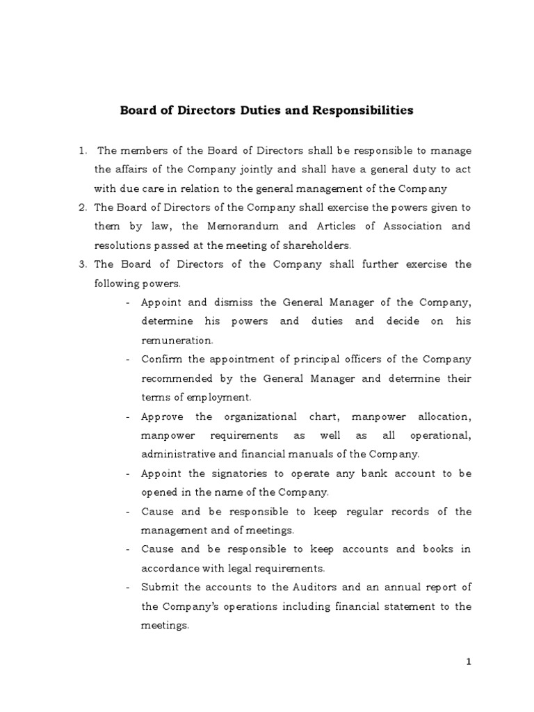 Board Term of Reference | PDF | Audit | Board Of Directors