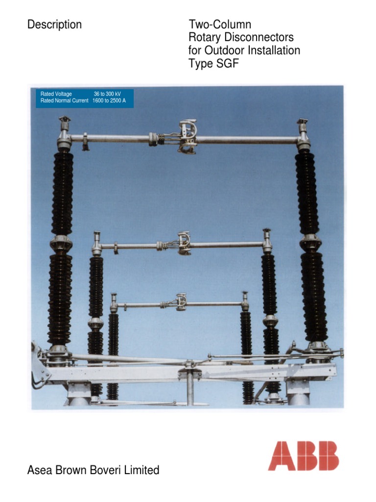Disconnectors Design PDF | PDF | Insulator (Electricity) | Switch