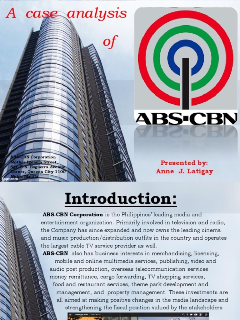 ABS-CBN Case Study - Case Analysis | PDF | Companies Listed On The Philippine Stock Exchange ...