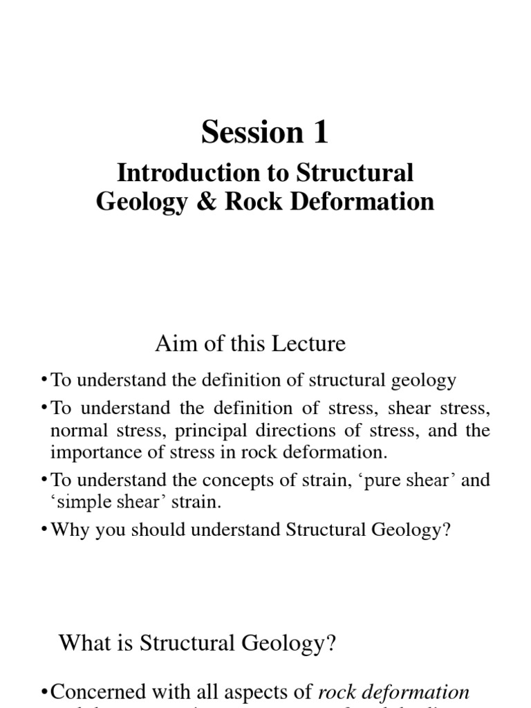 Introduction to Structural Geology Concepts | PDF | Stress (Mechanics ...