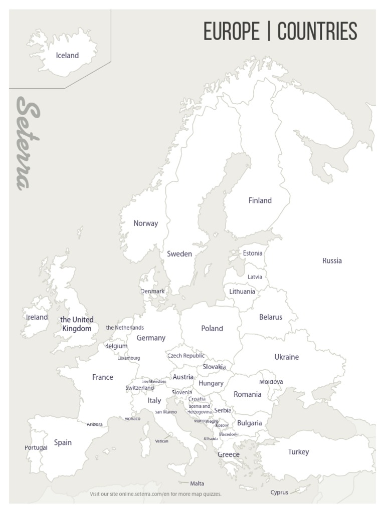 Europe Countries Labeled | PDF