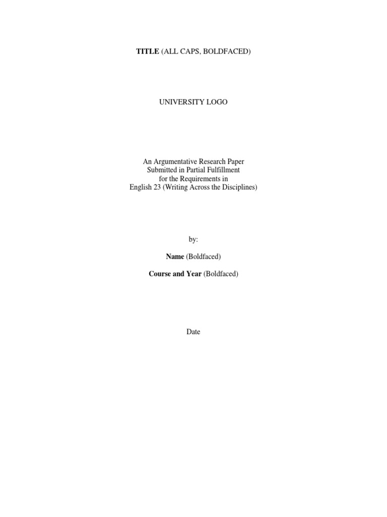 Title (All Caps, Boldfaced) : University Logo | PDF