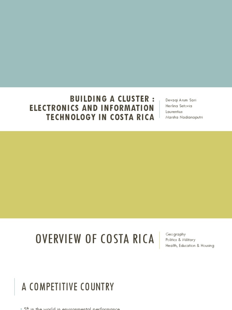 Building Costa Rica's Electronics Cluster | PDF | Costa Rica | Exports