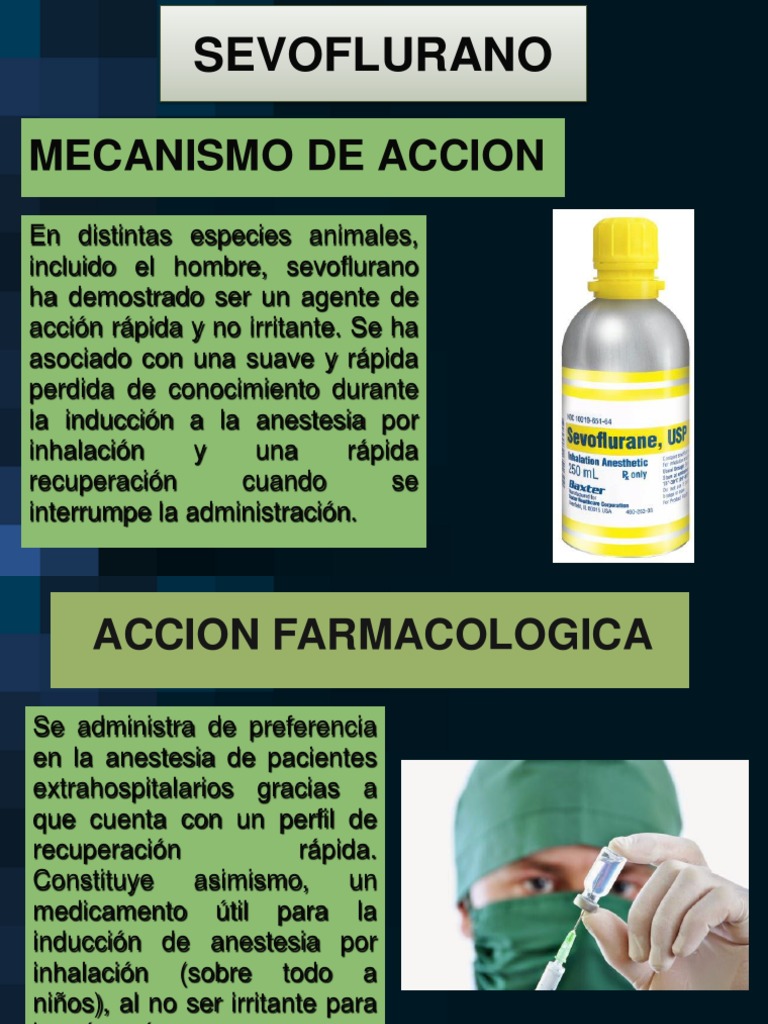 SEVOFLURANO | PDF | Anestesia | Medicina
