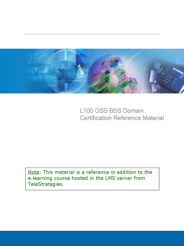 L100 OSS BSS Domain Certification Reference Material | PDF | Networks ...