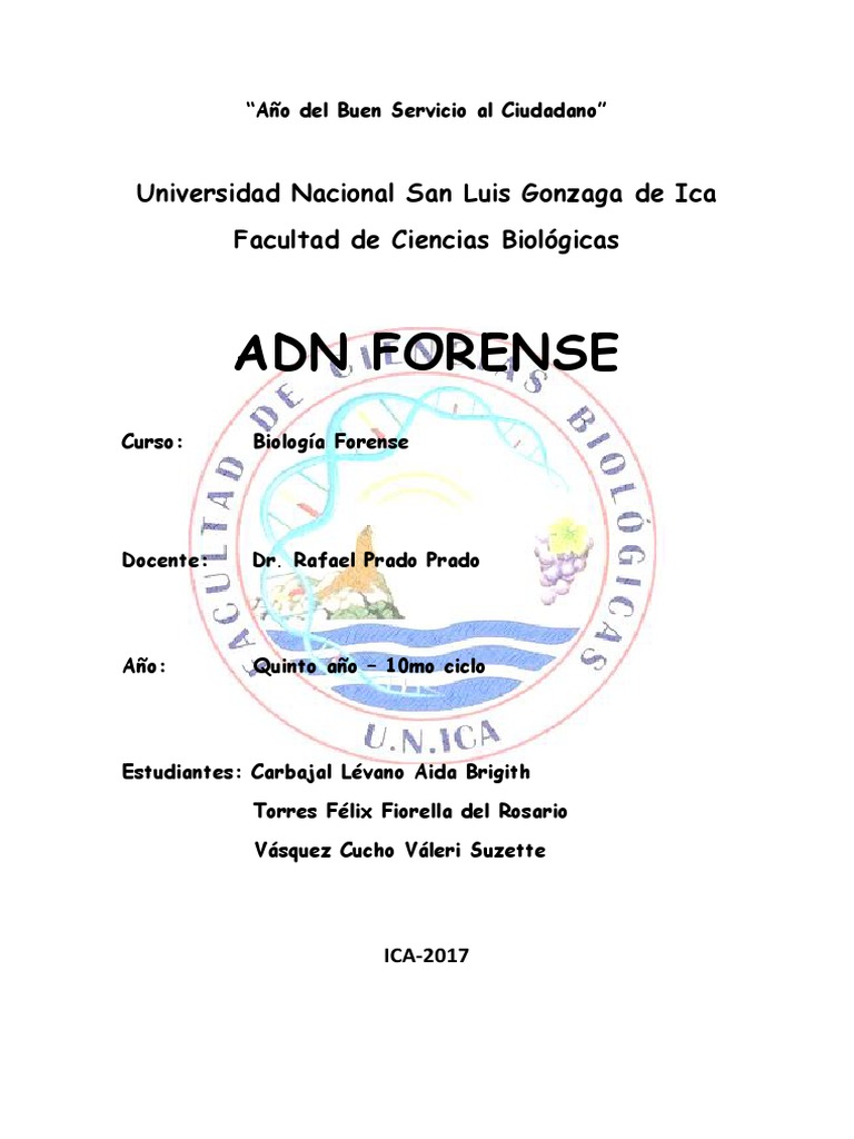 ADN Forense: Identificación y Métodos | PDF | Adn | Polimorfismo de ...