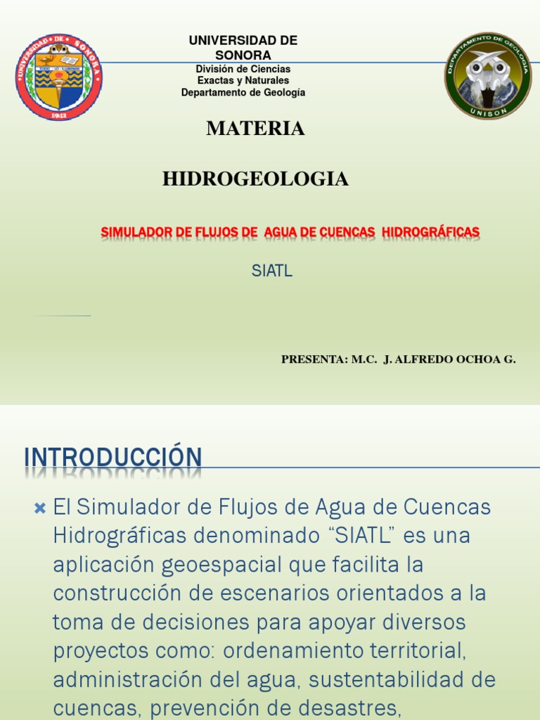 Simulador SIATL de Flujos Hidrográficos | PDF | Cuenca de drenaje | Agua