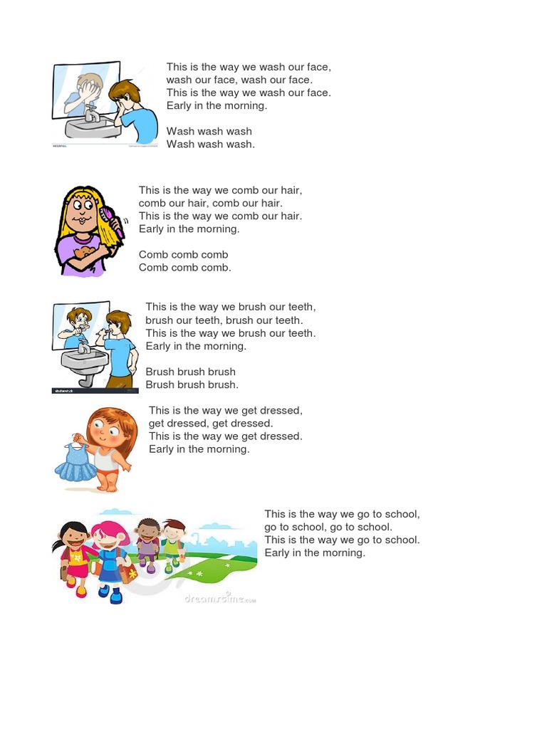 This Is The Way We Wash Our Face PDF | PDF