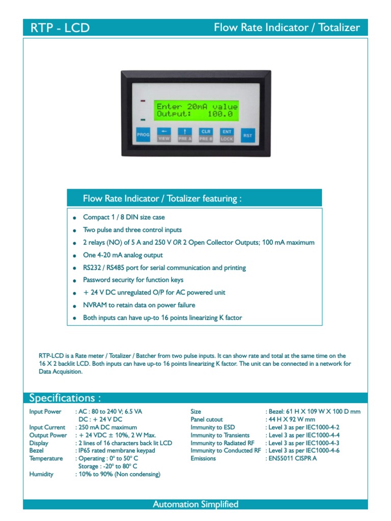 RTP LCD | PDF | Electrical Engineering | Computing