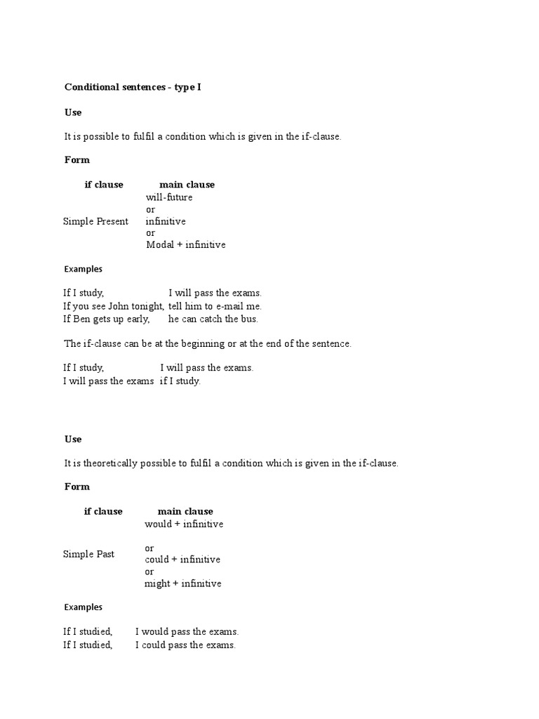 Conditional Sentences | PDF | Perfect (Grammar) | Language Mechanics