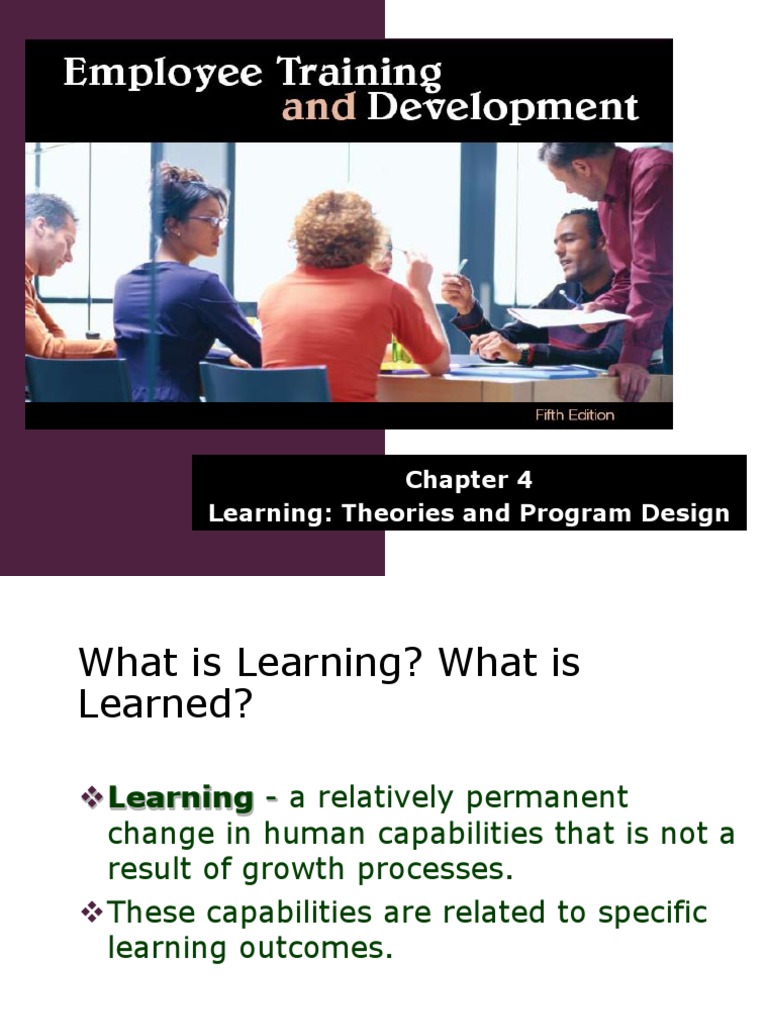 Learning: Theories and Program Design | PDF | Learning Theory ...