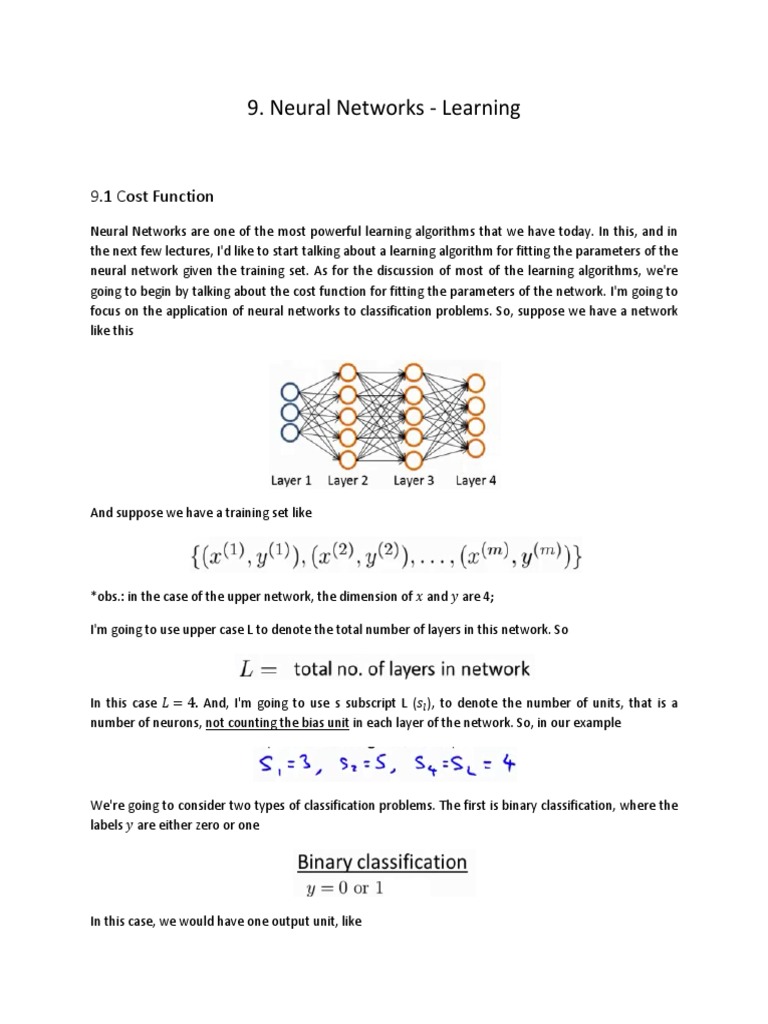 Neural Networks - Learning | PDF | Artificial Neural Network | Algorithms