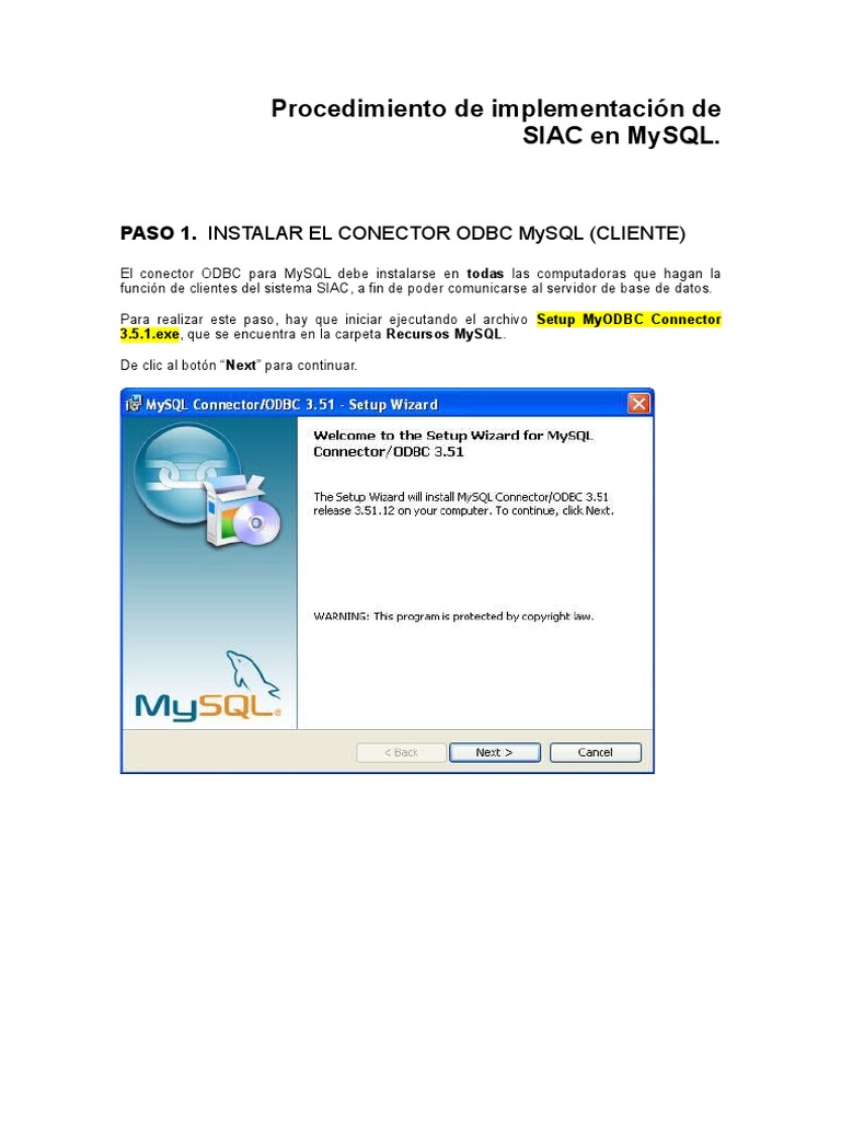 05 Cliente Configurar Conector ODBC MySQL | PDF | Mi sql | Software