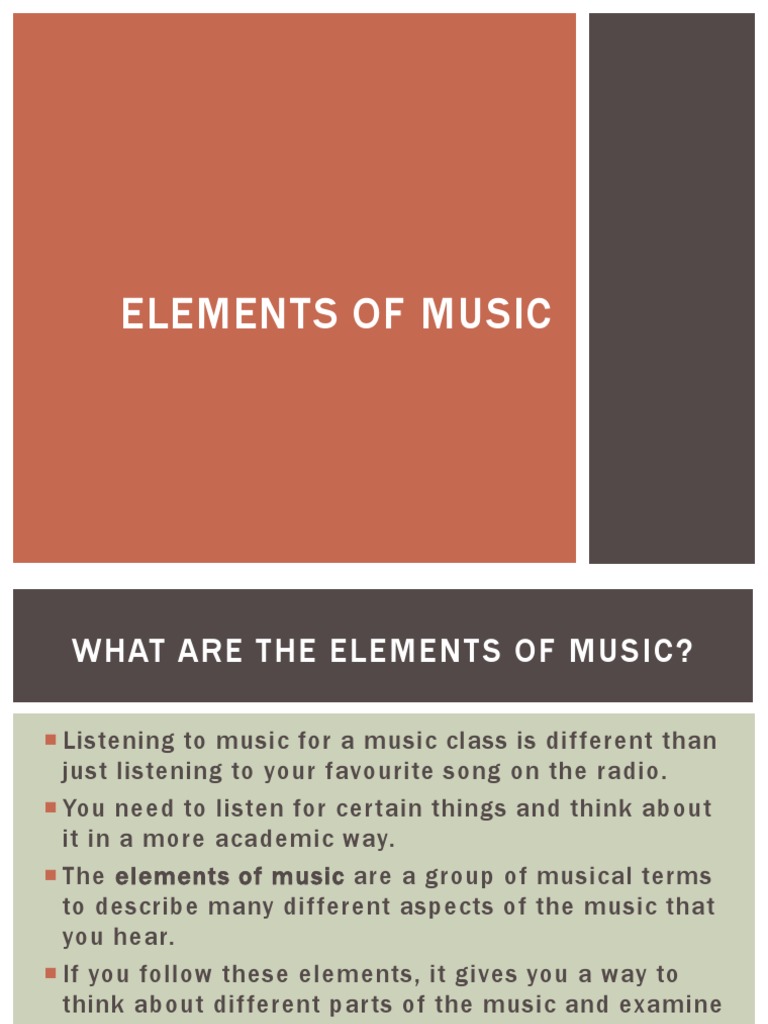Understanding Music Elements | PDF | Rhythm | Chord (Music)