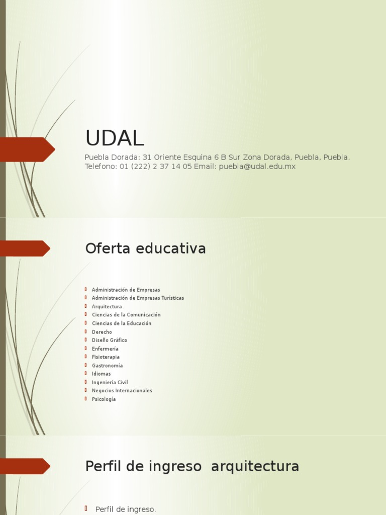 Carreras y Oferta Educativa UDAL Puebla | PDF | Science | Plan de estudios