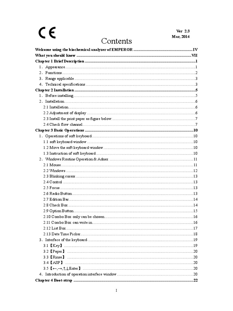 EMPEROR Biochemical Analyzer Manual | PDF | Computer Keyboard | Cursor ...
