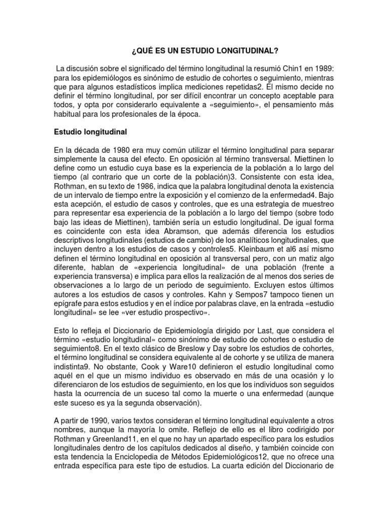 Estudio Longitudinal: Definición y Métodos | PDF | Liderazgo | Hipótesis