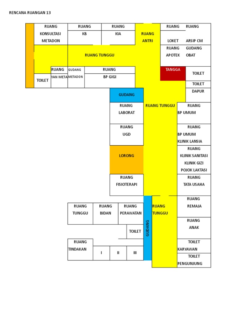 Denah Ruangan Parakan | PDF