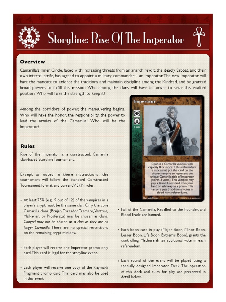 Imperator Rules | PDF | Vampires | Horror Fiction