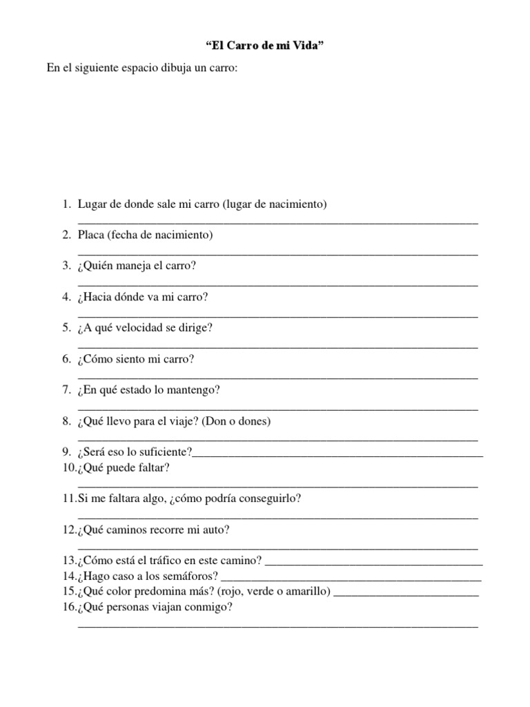 El Carro de Mi Vida | PDF