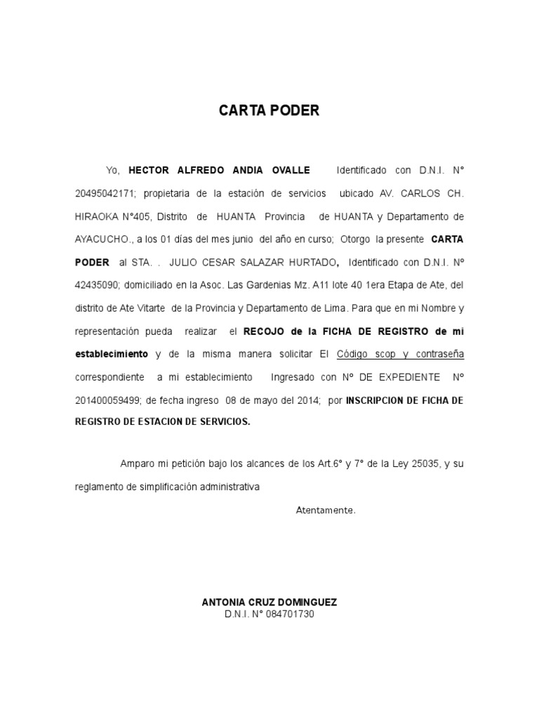 Carta Sandra | PDF