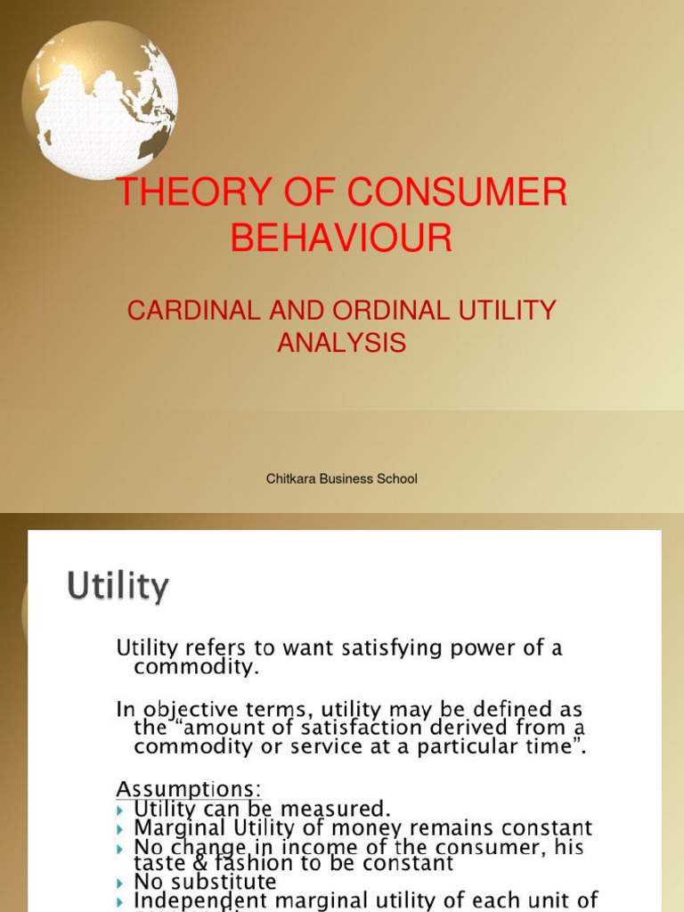 Consumer Behavior Utility Analysis Pdf Utility Economic Surplus