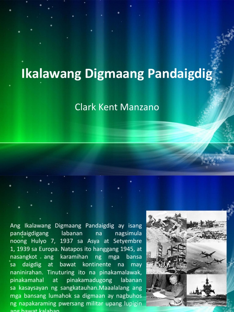 Ikalawang Digmaang Pandaigdig Pdf LESSON 1 MGA SANHI NG UNANG