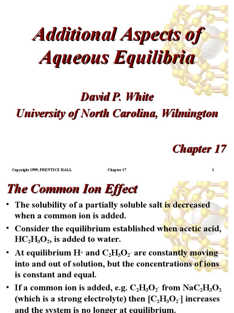 Additional Aspects of Aqueous Equilibria | PDF | Buffer Solution ...