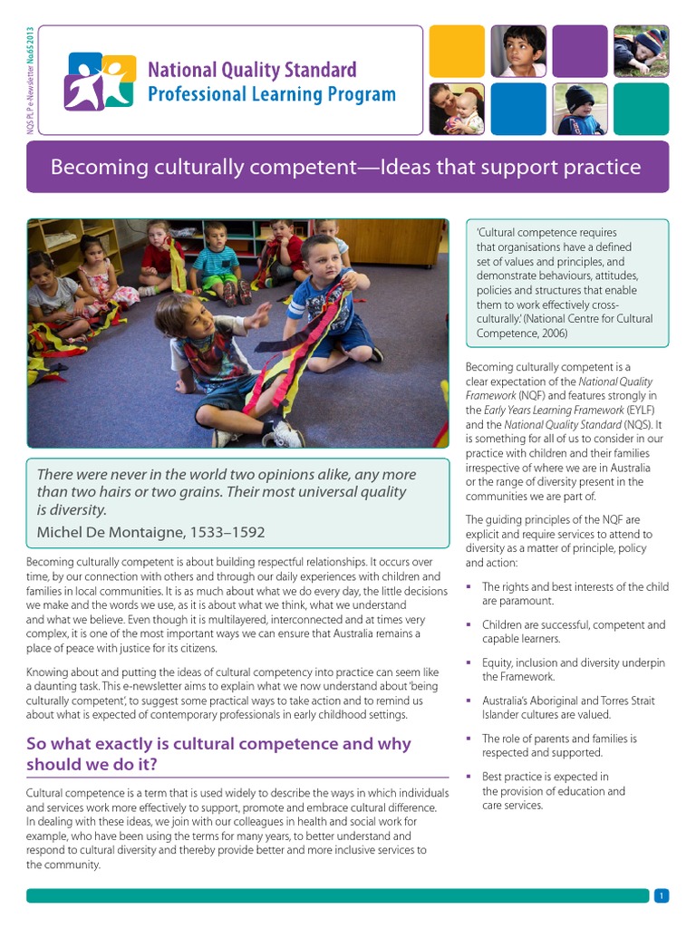 Nqs PLP e Newsletter No 65 2013 Becoming Culturally Competent - Ideas ...
