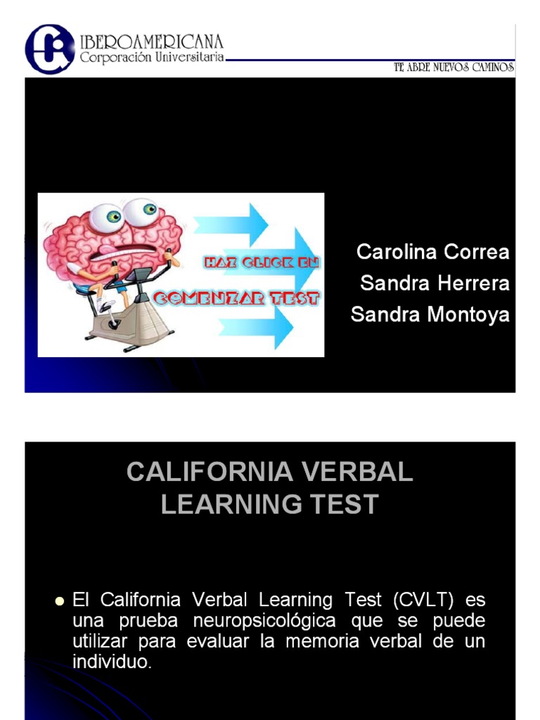 Test de California | PDF | Escala de inteligencia para adultos de ...